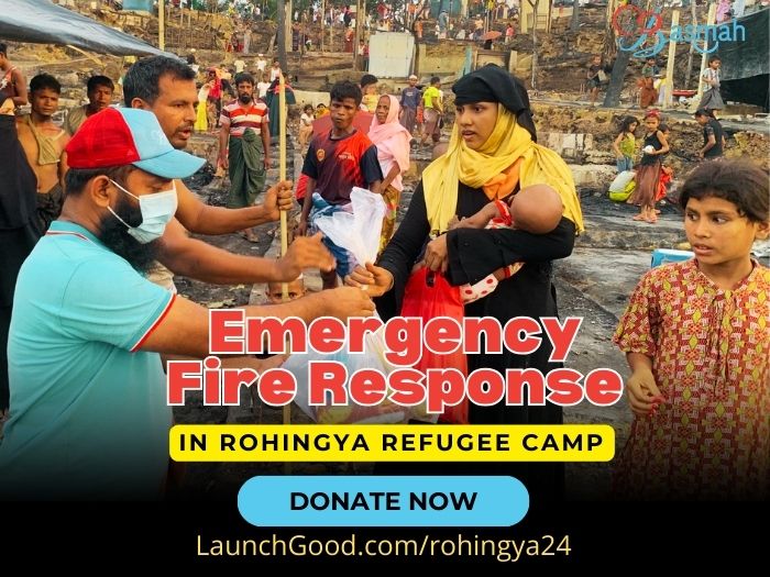 Fire Emergency: Help Needed in Rohingya Refugee Camp | LaunchGood | LaunchGood